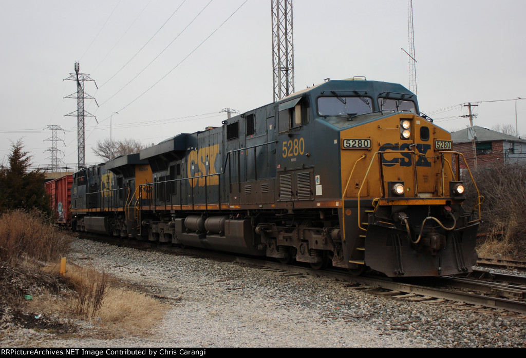CSXT 5280 & 5264 on Q300-09